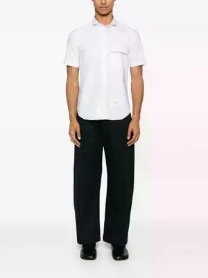 Thom Browne Rwb-embroidery Short-sleeves Shirt