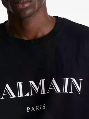 Balmain Printed Logo Crewneck Sweatshirt