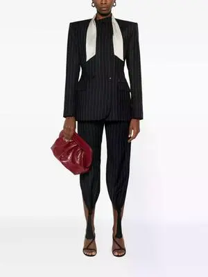 Burc Akyol Pinstripe Tasseled Trousers