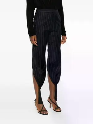 Burc Akyol Pinstripe Tasseled Trousers