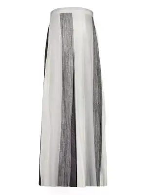 MARRAKSHI LIFE Pleated Stripe Trousers - White