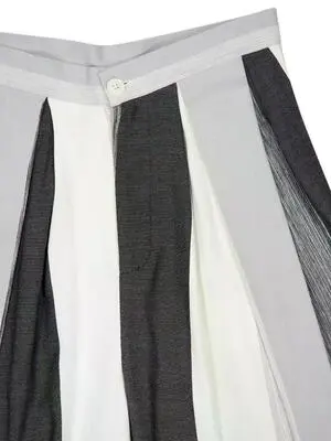 MARRAKSHI LIFE Pleated Stripe Trousers - White