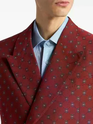 Etro Double-breasted Jacquard Blazer