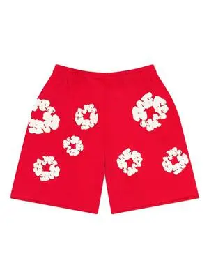 DENIM TEARS Wreath-print Track Shorts