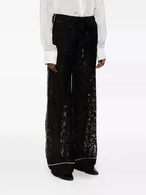 Ermanno Scervino Lace-trimmed Trousers