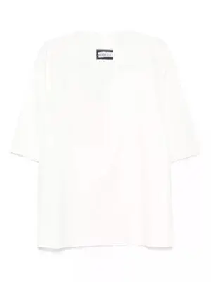 HAMZA Thom Raw-edge V-neck T-shirt