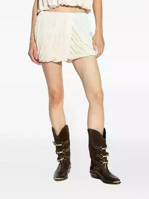 Isabel Marant Étoile Draped Mini Skirt - Neutrals