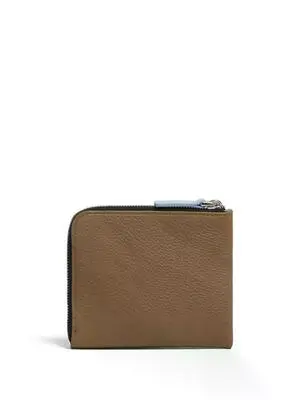 Marni Embroidered-logo Leather Wallet - Brown