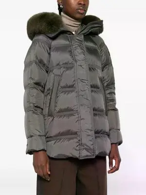 Peuterey Fur-trimmed Quilted Padded Jacket