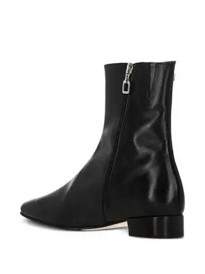 CAREL Leather Zip Ankle Boots