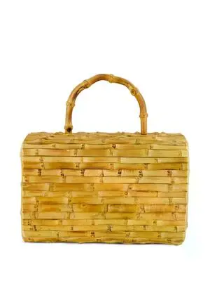 Glorinha Paranagua Monica Bamboo Tote - Neutrals