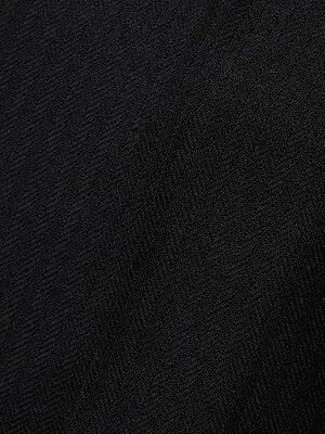 MAISON MARGIELA Herringbone Wool Straight-leg Pants - Black