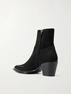 JIMMY CHOO Cece 60 Suede Ankle Boots - Black