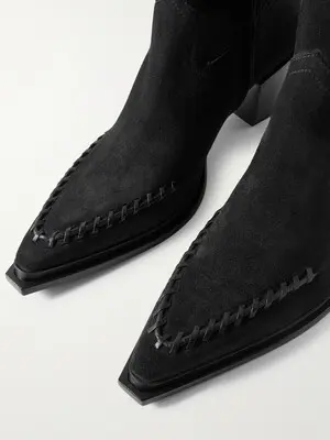 JIMMY CHOO Cece 60 Suede Ankle Boots - Black