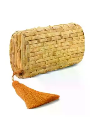 Glorinha Paranagua Tania G Tassel Clutch - Neutrals