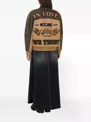 Moschino Bomber Jacket With Appliqué Detail