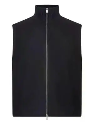 JIL SANDER High-neck Zip-front Waistcoat