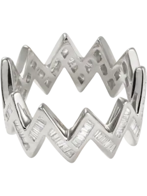 KOLOURS JEWELRY Creo 14-karat White Gold Diamond Ring - Silver