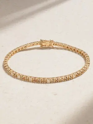 KOLOURS JEWELRY 14-karat Diamond Tennis Bracelet - Gold
