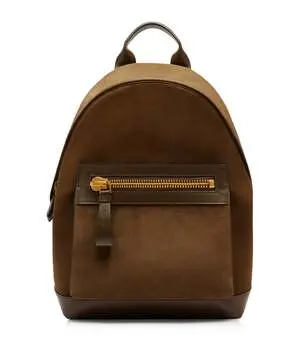 TOM FORD Suede Buckley Backpack - Brown
