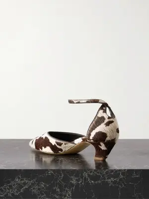 Le Monde Beryl Victoria Cow-print Calf Hair Pumps