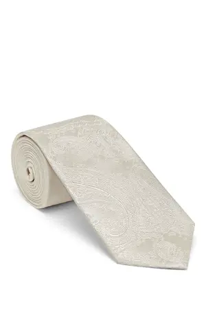 Brunello Cucinelli Paisley Silk Necktie Panama
