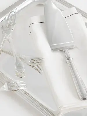 Christofle Seven-piece -plated Cake Server And Dessert Forks Set