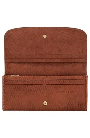 Longchamp Pure Continental Leather Wallet