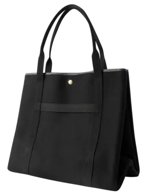 Rue De Verneuil Traversée Whip Large Webbing And Leather-trimmed Felt Tote
