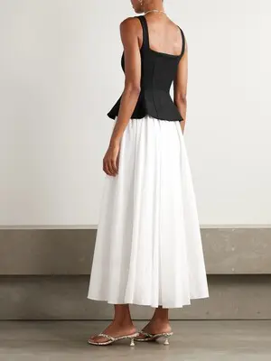 Simkhai Jolynn Crepe And Poplin Midi Dress - Multi