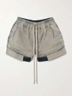 Rick Owens Layered Denim Shorts - Light Denim