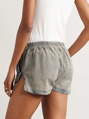 Rick Owens Layered Denim Shorts - Light Denim