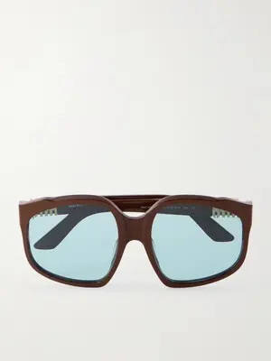 Miu Miu Oversized Square-frame Sunglasses - Brown