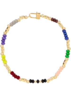 MARTHA CALVO Gold-plated, Enamel And Crystal Necklace - Multi