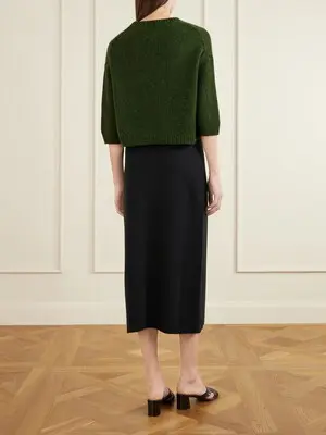 Khaite Sabina Cashmere Sweater - Green