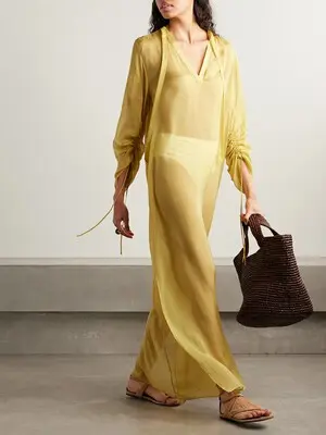 KALLMEYER Tatum Silk-chiffon Maxi Dress