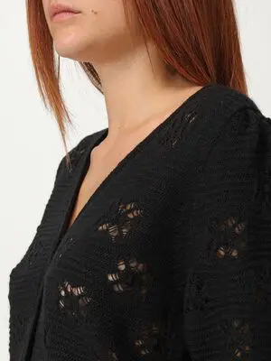 TWINSET Crochet Knit Sweater - Black