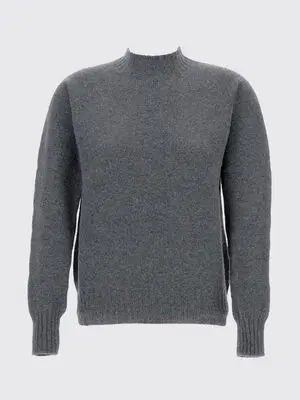 DRUMOHR Slim Fit Ribbed Lambswool Turtleneck Jumper - Grey