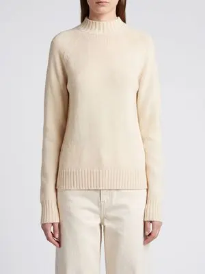 DRUMOHR Slim Fit Ribbed Lambswool Turtleneck Jumper - Ivory