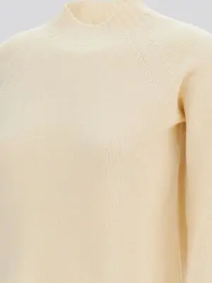 DRUMOHR Slim Fit Ribbed Lambswool Turtleneck Jumper - Ivory