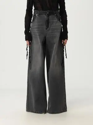 Blumarine Wide Leg Jeans - Grey