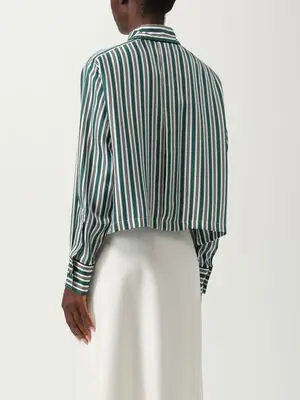 Max Mara Striped Button Down Shirt - Green