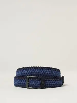 Paul & Shark Braided Belt Blue