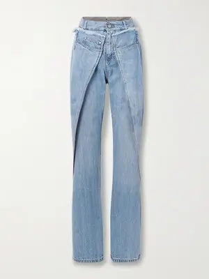 BETTTER Wrap-effect Mid-rise Straight-leg Jeans