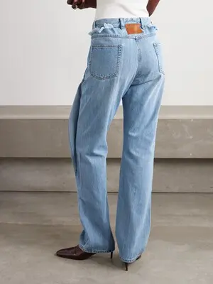 BETTTER Wrap-effect Mid-rise Straight-leg Jeans