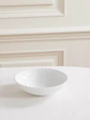 Christofle Babylone Porcelain Bowl - White