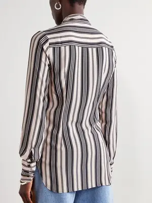 BETTTER Rowan Striped Crepe Shirt