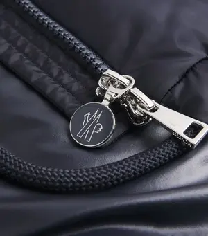 Moncler Down And Wool Panel Cardigan