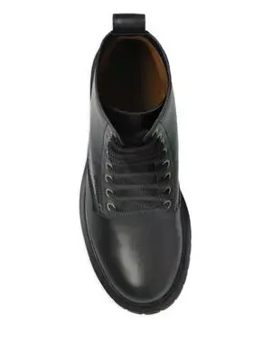 Givenchy Lace-up Leather Biker Boots