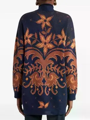Etro Wool Jacquard Cardigan